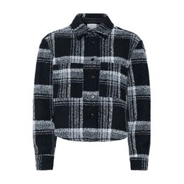 Kaffe Jacke Damen Gr&ouml;&szlig;e XS grau / schwarz / wei&szlig; Sommerjacke