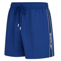 Badeshorts Reebok "Tanner", Herren, Gr. L, N-Gr, classic cobalt, Microfaser, Obermaterial: 100% Polyamid, Badehosen Badeshorts, mit seitlichen Taschen und Logoschriftzug