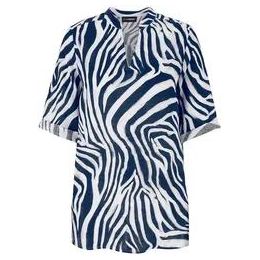 Long-Bluse 3/4-Arm Doris Streich blau, 52