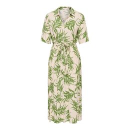 Jacqueline de Yong JDY Kleid 'JDYSTARR' Damen Gr&ouml;&szlig;e 40 beige / gr&uuml;n Sommerkleid