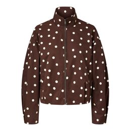Pieces Jacke 'PCElisabeth' Damen Gr&ouml;&szlig;e XXS/XS braun / wei&szlig; Sommerjacke