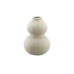 HOME STORY Vase creme Steinzeug Ma&szlig;e (cm): H: 11,5 &Oslash;: 8.3 &raquo; H&ouml;ffner