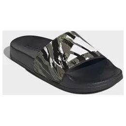 Badesandale Adidas SPORTSWEAR "ADILETTE SHOWER LOGO KIDS SANDALE", M&auml;dchen, Gr. 37, core schwarz, chalk wei&szlig;, tent gr&uuml;n, Synthetik, Schuhe, Badelatschen f&uuml;r Kinder & Jugendliche