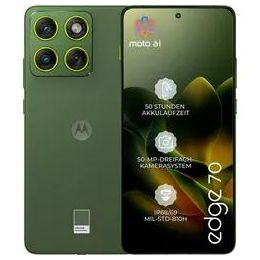 Motorola Smartphone "edge 70 512GB", Energieeffizienz: A (A-G), bronze gr&uuml;n, 512 GB, Mobiltelefone