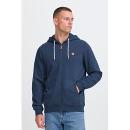 Kapuzensweatjacke Blend "BHPoelle", Herren, Gr. M, blau (marineblaus melange), Sweatware, 60% Baumwolle, 40% Polyester, unifarben, normal normal, ohne Ausschnitt, Rippb&uuml;ndchen, Sweatjacken, Gem&uuml;tliche Sweatjacke mit Kapuze