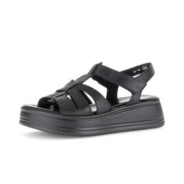 Plateausandaletten Gabor "Plateau Sandale", Damen, Gr. 42, schwarz, Schuhe