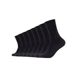Socken s.Oliver "essentials", Damen, Gr. 35-38, schwarz, Baumwollmischung, unifarben, normal, Socken Socken, mit weichem Bund