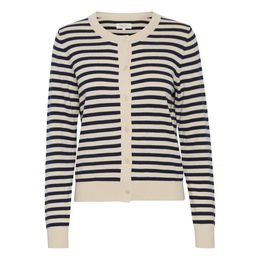 PART TWO Strickjacke 'Tanisha' Damen Gr&ouml;&szlig;e M beige / schwarz