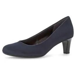 Pumps Gabor "Eleganter Pump", Damen, Gr. 42,5, blau, Schuhe Pumps