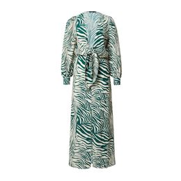 Nasty Gal Kleid Damen Gr&ouml;&szlig;e 32 ecru / gr&uuml;n Sommerkleid