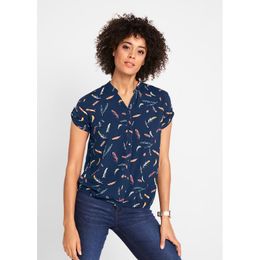 bonprix Damen bonprix Kurzarmbluse lockere Passform, f&uuml;r Sommermode und Casualmode, aus Viskose 50