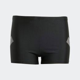 Badehose adidas Performance "BIG BARS KIDS BOXER", Jungen, Gr. 152, N-Gr, schwarz, Obermaterial: 78% Polyamid, 22% Elasthan, Badehosen Badehose