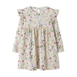 name it Kleid M&auml;dchen Gr&ouml;&szlig;e 110 beigemeliert / gr&uuml;n / flieder / rosa