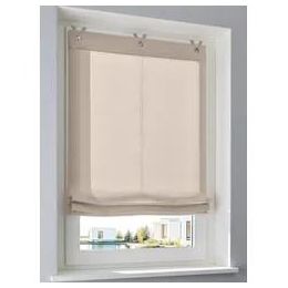 Raffrollo Heine HOME Gr. 3, beige, B:80cm H:140cm, Raffrollos