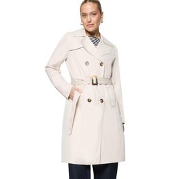 Trenchcoat Zero "Damen mit G&uuml;rtel", Damen, Gr. 40, french oak, Obermaterial: 100% Polyester; Futter: 100% Polyester, unifarben, figurumspielend normal, weit, M&auml;ntel