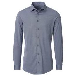 Businesshemd Venti "Venti Businesshemd uni", Herren, Gr. 43, Normalgr&ouml;&szlig;en, graues mittelblau, 55% Baumwolle, 45% Polyester, unifarben, schmal, Hemden