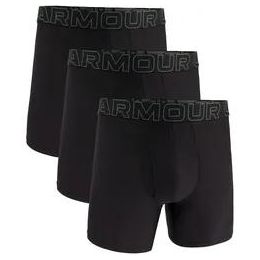 Boxershorts Under Armour "Boxershort UA PERFORMANCE TECH MESH -SOLID 6 IN 3PK 3er Pack", Herren, Gr. XL, schwarz, Obermaterial: 88% Polyester Pol. recyc.. 12% Elasthan EL., Unterhosen