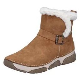 Winterboots Rieker, Herren, Gr. 39, natur, sanftes wei&szlig;, Lederimitat, Textil, Schuhe Winterboots, Winterstiefelette, Rei&szlig;verschluss-Boots mit Zierschnalle