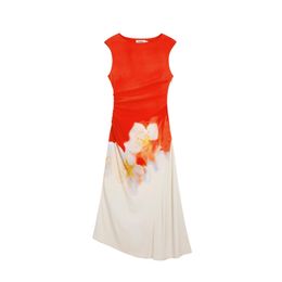 Desigual Kleid Damen Gr&ouml;&szlig;e 40 creme / hellblau / orange / hummer Sommerkleid