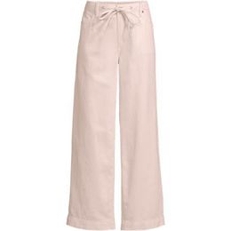LANDS' END Soft Comfort weite Jeans im Leinenmix, Damen,  Pink, by Lands' End