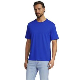 LANDS' END Super-T Kurzarm-Shirt, Classic Fit, Herren,  Blau, Baumwolle, by Lands' End