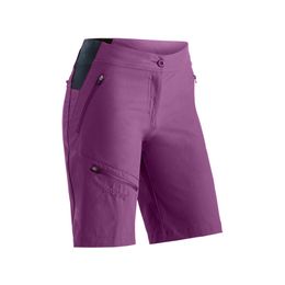 Outdoorhose Maier Sports "Inara Short Vario", Damen, Gr. 44, Normalgr&ouml;&szlig;en, purpurviolett, 90% Polyamid, 10% Elasthan, Hosen Outdoorhose, Damen Shorts, kurze Wanderhose, Outdoor-Hose, 4 Taschen, Regular Fit