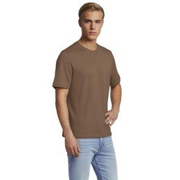 LANDS' END Super-T Kurzarm-Shirt, Classic Fit, Herren,  Braun, Baumwolle, by Lands' End