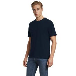 LANDS' END Super-T Kurzarm-Shirt, Classic Fit, Herren,  Blau, Baumwolle, by Lands' End