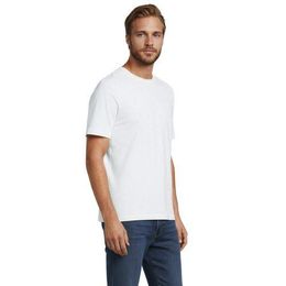 LANDS' END Super-T Kurzarm-Shirt, Classic Fit, Herren,  Wei&szlig;, Baumwolle, by Lands' End