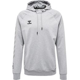 Hummel Athletic Sweatshirt 'Move Grid' male size XXXL mottled grey / Black