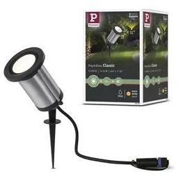 LED Gartenstrahler Paulmann "Plug & Shine", grau (anthrazit), H:27cm &Oslash;:9cm, Leuchten, LED Gartenstrahler, LED-Modul, 3000K 24V IP65 Anthrazit
