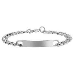 Adelia&acute;s Armband ADELIA ́S "Unisex Armband &ndash; Panzerarmband aus Edelstahl 23 cm", silber, Armb&auml;nder, Damen, 23cm, Edelstahl, Armband, Sch&ouml;ne Geschenkidee zum Valentinstag