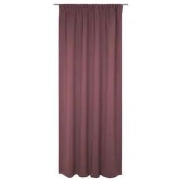 Vorhang WIRTH "Wiessee", rosa (altrosa), B:150cm H:355cm, Baumwolle, Leinen, Modal, Gardinen, nach Ma&szlig;