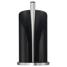 K&uuml;chenrollenhalter Wesco "Papierrollenhalter, H&ouml;he ca. 30 cm", schwarz (mattschwarz), H:30cm &Oslash;:15,5cm, K&uuml;chenrollenhalter, f&uuml;r handels&uuml;bliche K&uuml;chenpapierrollen oder 2-3 Toilettenpapierrollen