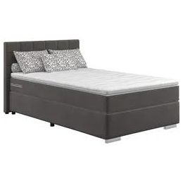 Boxspringbett COTTA "Simba", grau, L:209cm, Komplettbetten, Boxspringbett, wahlweise mit oder ohne Matratze und Topper bestellbar