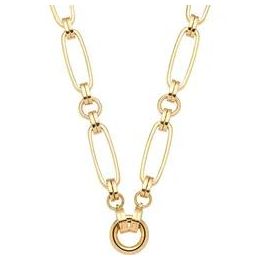 Charm-Kette Leonardo "Halskette Mathilde Clip&Mix", gold (gelbgoldfarben), Halsketten, Damen, Edelstahl, L: 65 B: 8mm, B:8mm