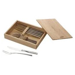 Villeroy & Boch Besteck-Set VILLEROY & BOCH "Steakbesteck Piemont 12er Set silber", silber, Essbesteck-Sets