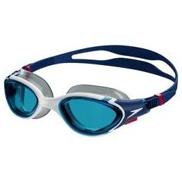 Schwimmbrille Speedo "H Schwimmbrille", blau (blau, wei&szlig;), Sportbrillen, Herren, f&uuml;r Erwachsene, mit Markenlogo, formstabiles Material