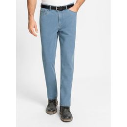 5-Pocket-Jeans Marco Donati, Herren, Gr. 58, Normalgr&ouml;&szlig;en, blau (blau, bleached), 98% Baumwolle, 2% Elasthan, unifarben, lang, Jeans 5-Pocket-Jeans