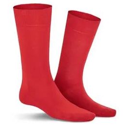Socken Kunert "RICHARD", Damen, Gr. 43-46, rot, Baumwollmischung, normal, Socken Socken, druckfreier Komfortbund, weich, sportlicher Look