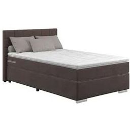Boxspringbett COTTA "Simba", braun, L:209cm, Komplettbetten, Boxspringbett, wahlweise mit oder ohne Matratze und Topper bestellbar, Topseller
