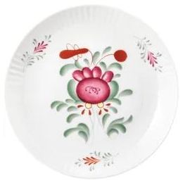 Brotteller Seltmann Weiden "Amina Ostfriesenrose", rot, wei&szlig;, gr&uuml;n, H:1,8cm &Oslash;:16,3cm, Porzellan, Speiseteller, Teller, kleiner Teller, Kuchenteller mit Relief