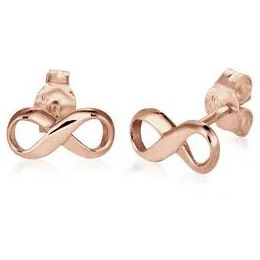 Paar Ohrstecker Elli "Stecker Infinity Unendlichkeit Symbol 925 Silber", rosa (rosegold), Ohrringe, Damen, onesize, ohne Stein, Silber 925 (Sterlingsilber)