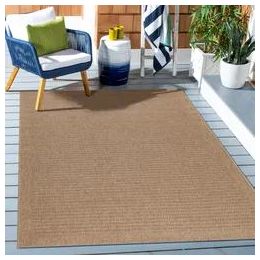 Outdoorteppich Ayyildiz TEPPICHE "DHAKA 8712", beige, B:80cm H:5mm L:250cm, Polypropylen, Teppiche, Outdoorteppich, L&auml;ufer / Pflegeleicht / Strapazierf&auml;hig / In- und Outdoor geeignet