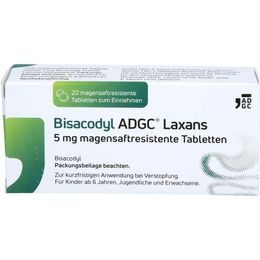 Bisacodyl Adgc Laxans 5 mg magensaftres.Tabletten 20 St