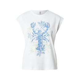 Only Shirt 'ONLELA' female size M Blue / Light yellow / Light green / White