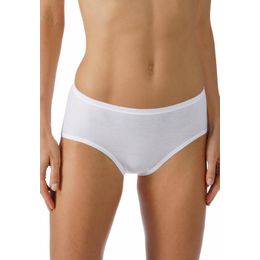 Taillenslip Mey "Noblesse", Damen, Gr. 38, wei&szlig;, Single Jersey, Obermaterial: 100% Baumwolle, unifarben, k&ouml;rpernah, Unterhosen Taillenslip, Ohne auftragende Seitenn&auml;hte
