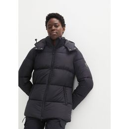 bonprix Wasserabweisende Funktions-Jacke, schwarz, Gr.38, wasserabweisende, weit geschnittende Steppjacke mit isolierender W&auml;rmetechnologie und Rei&szlig;verschlusstaschen, extra dick wattiert, aus BIONIC-FINISH&reg; ECO
