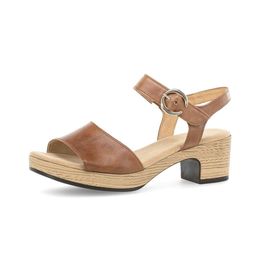 Plateausandaletten Gabor "Plateau Sandale", Damen, Gr. 37, braun, Schuhe