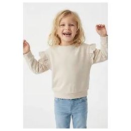 Sweatshirt name it "NMFTILDE LS NREG SWE UNB PB", M&auml;dchen, Gr. 104, tender touch, Sweatware, Obermaterial: 80% Baumwolle, 20% metallisierte Fasern, unifarben, normal normal, Rundhals, Rippb&uuml;ndchen, Sweatshirts Sweatshirt
